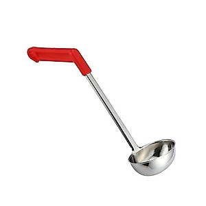 BUPEI Stainless Steel Soup Spoon Creative Curved Handle Cooking Soup Spoon Soup Spoon Soup Spoon Soup Shell Kitchen Utensils (Size : Capacity 240 ml)