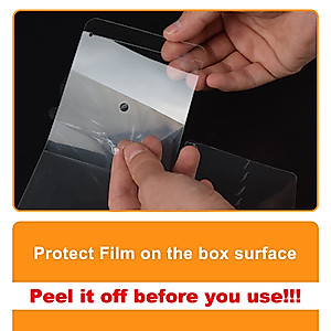 4x4x4 Inches Transparent Apple Box With Hole,30 PCS Caramel Apples Clear Boxes Candy Apple PET Boxes for Candy Making