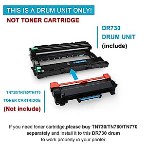 Color4work Compatible Drum Unit Brother DR730 DR-730 Imaging Drum 1-Pack, use for Brother HL-L2350DW DCP-L2550DW MFC-L2710DW MFC-L2750DW HL-L2395DW HL-L2390DW HL-L2370DW Printer