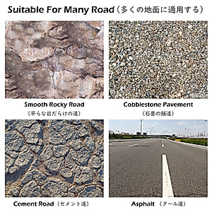 TRIWONDER Rubber Trekking Poles Tips Protectors Hiking Pole Replacement Flexible Walk Tip for Hiking Sticks Walking Poles (E - Black - 4)