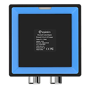 Bluetooth Audio Adapter for Music Streaming Sound System, esinkin W29-us Wireless Audio Adapter Works with Smart Phones and Tablets, Wireless Adapter for Speakers