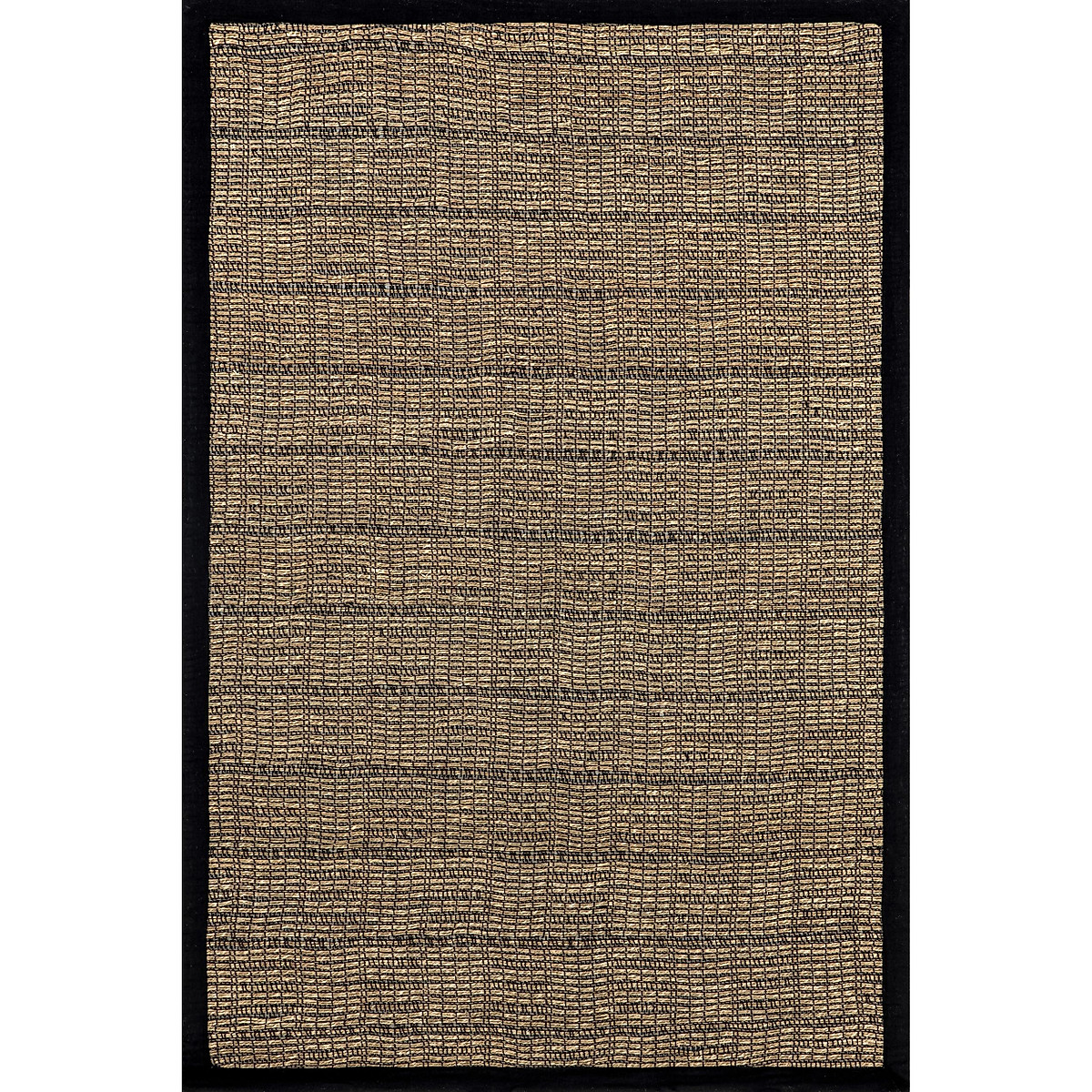 nuLOOM Armani Geometric Seagrass Area Rug, 9x12, Black