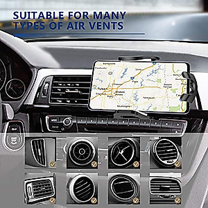 Cell Phone Holder for Car Phone Mount with Suction Cup x-auto 2-in-1,Ultra Stable Phone Stand Strong Grip Dashboard Windshield Air Vent,Upgraded Handsfree Universal,Compatible with All Smartphone