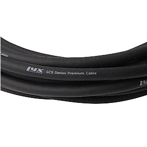 LyxPro Quad Series 25 ft XLR 4-Conductor Star Quad Balanced Microphone Cable for High End Quality and Sound Clarity, Extreme Low Noise, Black