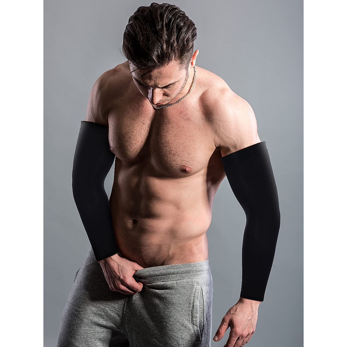 Bememo 12 Pairs Unisex UV Protection Sleeves Long Arm Cooling Cover Sleeves