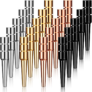 Mudder 20 Pieces Metal Cribbage Pegs Cribbage Board Pegs Fit 1/8 Holes for Cribbage Traditional Board Party Favors in 4 Colors