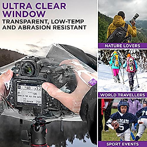 Altura Photo Professional Camera Rain Cover for Canon Nikon Sony DSLR & Mirrorless Cameras - Altura Photo Camera Accessories for Photography Rain Gear