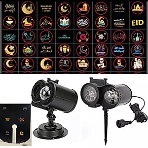 Ramadan Projector Lights Outdoor, Ramadan Holiday Projector Lights with Remote Control, Indoor & Outdoor Light Projector for Ramadan and Eid Celebrations Party Decorations