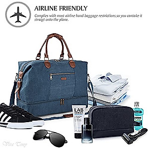 Weekender Bag for Women,Large Overnight Bag with Adjustable Strap,Travel Duffel Bag with Toiletry Bag,Carry On Tote Bag with Shoe Compartment,Sports Tote Gym Bag,Hospital Bag for Labor and Delivery