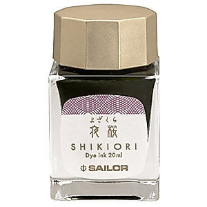 Sailor 13-1008-217 Fountain Pen, Bottle Ink, Four Seasons Weave, Moonlit Night Water Surface, Night Cherry Blossom