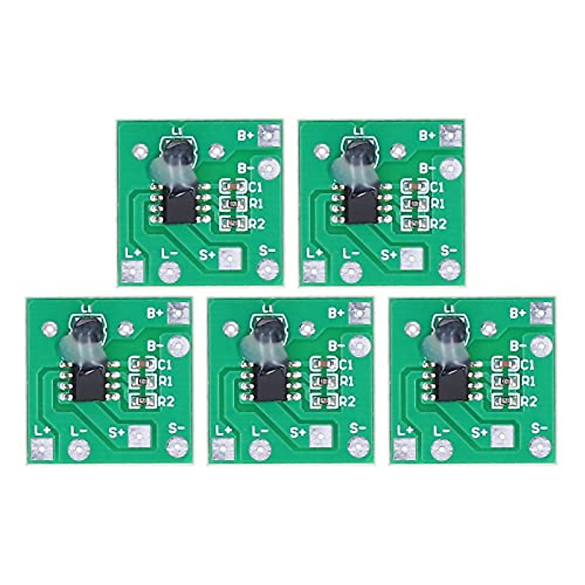 5pcs Solar Lamp String Controller Module, 9012 1.2V Solar Controller Board Lithium Battery Charging Controller Circuit Board, Electronic Components
