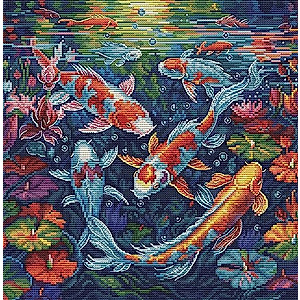 Luca-S Cross Stitch Kit - The Aquarium, BU5030