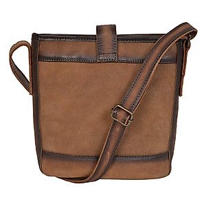 STS Ranchwear Cowhide Derby Bucket Bag Cowhide/Tornado Brown One Size