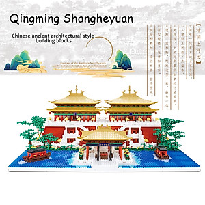 SXPC Micro Brick Kit (6818PCS) Chinese Style Building Adult Difficult Assembly Building Block Ornaments