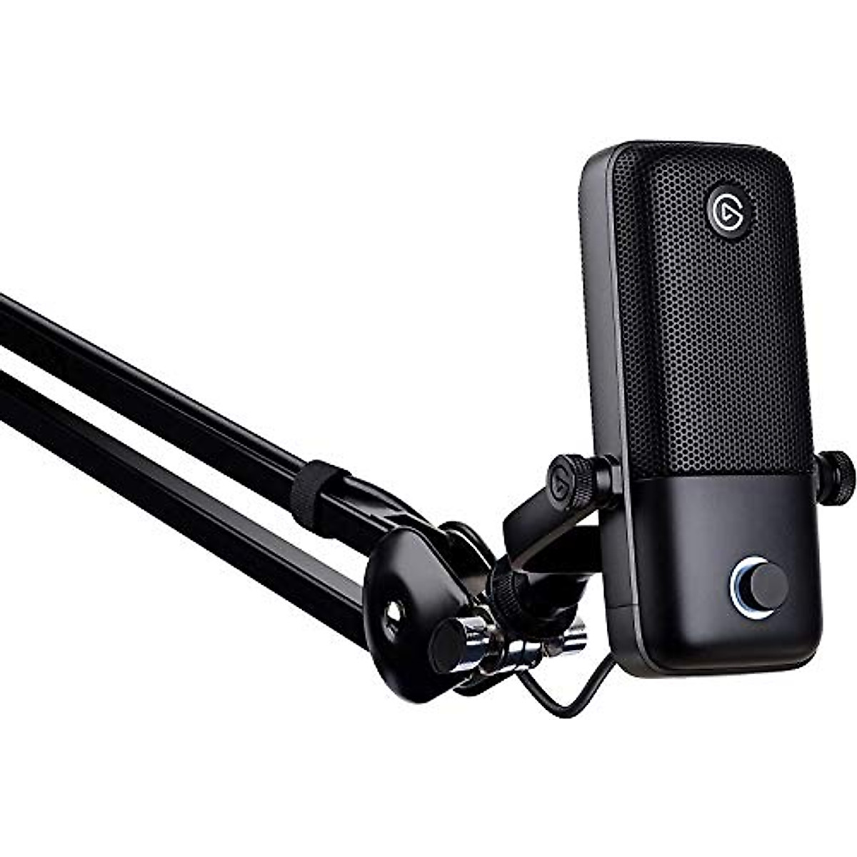Elgato Wave:1 - Premium Cardioid USB Condenser Microphone for Streaming, Gaming, Home Office, Free Mixer Software, Sound Effect Plugins, Anti-Distortion, Plug & Play, Mac/PC, Stream Deck compatible