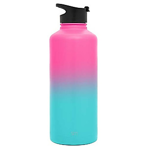 Simple Modern 84oz Water Bottle, Insulated Reusable Wide Mouth Stainless Steel Metal Flask with Flip Lid, Ombre: Sorbet