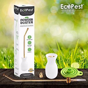Powder Duster | Large Bulb Duster, Sprayer, and Applicator for Powder and Dust | Perfect for Organic Gardening and Pest Control Treatment for Bed Bugs, Roaches, Ants, Fleas, Ticks, and More