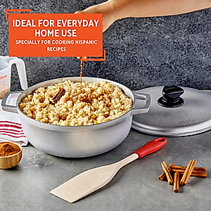 IMUSA USA GAU-80503 2.6Qt Traditional Colombian Caldero (Dutch Oven) for Cooking and Serving, Silver