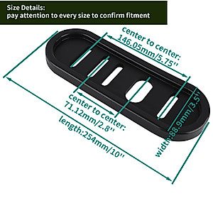 SIMPERAC 490-241-0010 Snow Thrower Skid Shoes Universal Polymer Slide Plates for MTD Snow Blower with Mounting Hardware Kit (2 Packs)