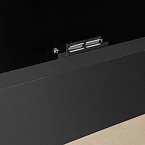 South Shore Morgan Small 2-Door Storage Cabinet Pure Black, 31.5" x 32 3/8" x 32 7/8"