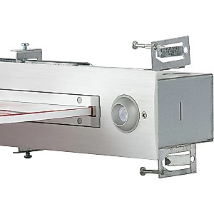 LB91610 Recessed Edge-Lit Red Exit Sign, 120-277V Double Face LED Combo Emergency Light with Adjustable Two Head and Backup Battery, NYC Approved 8” Lettering, UL Certified