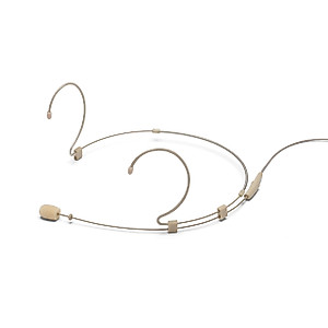 Samson DE10x Omnidirectional Headset Microphone with Four Adapter Cables Compatible with Most Popular Wireless Systems (Tan)