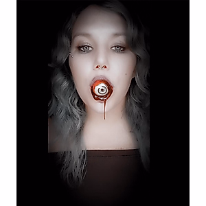 nezababycos Halloween Eyeballs Craft Latex Fake Eye Balls Realistic Scary Bloody Eyeballs Decoration Props (6 PCS)