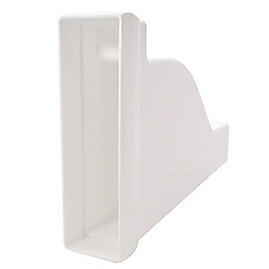 Plum Fittings Decorative White Vinyl Pergola End Cap 1.5"x 5.5" Rail, (Pack of 4)
