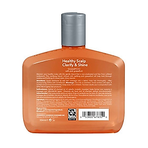Neutrogena Exfoliating Healthy Scalp Clarify & Shine Shampoo for Oily Hair and Scalp, Anti-Residue Shampoo with Pink Grapefruit, pH-Balanced, Paraben & Phthalate-No, Color-Safe, 12 Fl Oz (pack of 3)