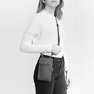 Pixie Mood Rae 4 x 7 Vegan Leather Convertible Crossbody Phone Wallet, Misty Rose