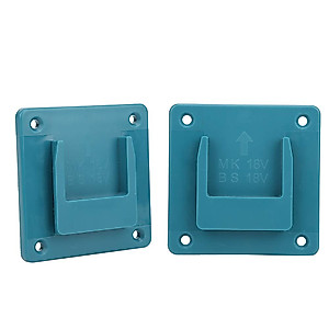 2pcs Electric Tool Holder Power Machine Storage Rack for Makita 18V Electric Tool(Cyan)