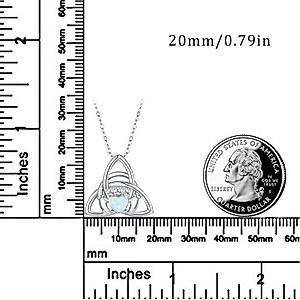 Celtic Knot Necklace for women 925 Sterling Silver Good Luck Irish Celtic Knot Trinity Knot Necklace Celtic Knot Moonstone Love Heart Pendant Necklace for Women Hands Holding Crown Heart Necklace for