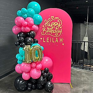 Peacock Blue Balloons Different Sizes, 123 Packs Mint Blue Balloons, Pack of 18 12 10 5 Inch Teal Blue Balloon Garland Arch Kit for Birthday Baby shower Dolphin Mermaid Theme Party Decoration