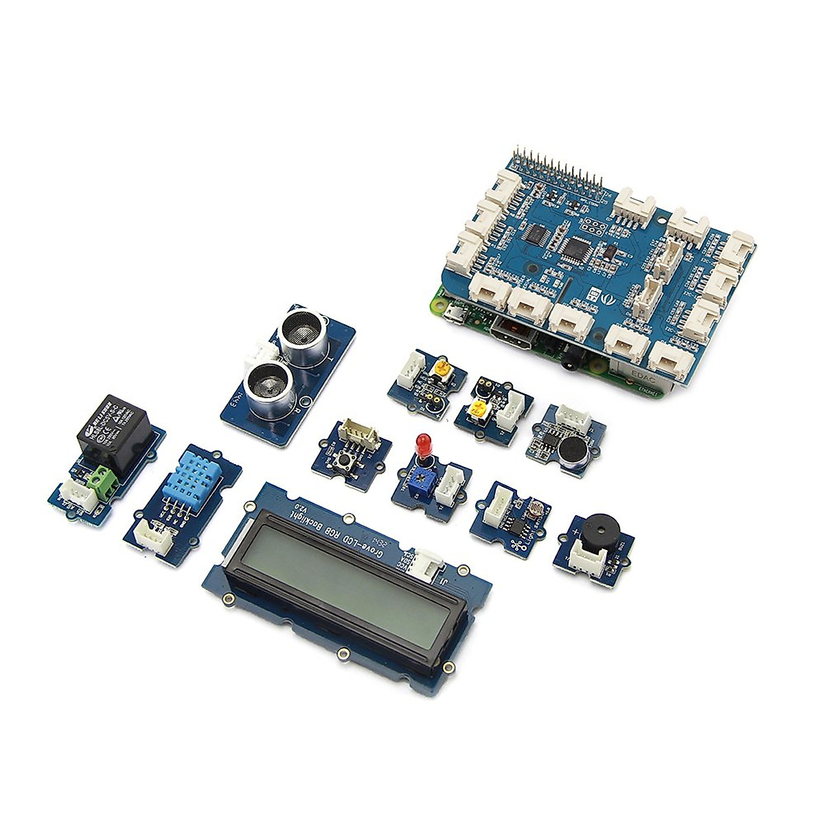 Seeed Studio GrovePi+ Starter Kit for Raspberry Pi A+,B,B+&2,3,4 with CE Certified.
