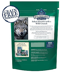 Blue Buffalo Wilderness Trail Treats High Protein Grain Free Dog Biscuits Crunchy Dog Treats, Duck Recipe, 24-oz Bag