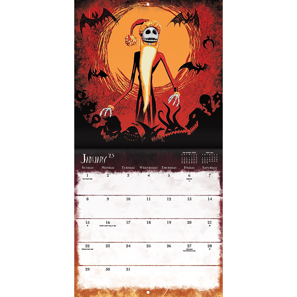 2023 Disney The Nightmare Before Christmas Wall Calendar