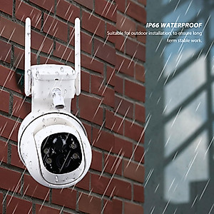 Dioche Security Cameras Wireless Outdoor Solar Battery Powered, 2K HD Image Wireless Waterproof Outdoor Security Camera with Night, PTZ Function