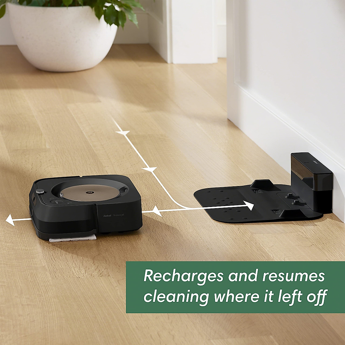 iRobot Braava jet m6 (6012) Ultimate Robot Mop- Wi-Fi Connected, Precision Jet Spray, Smart Mapping, Works with Alexa, Ideal for Multiple Rooms, Recharges and Resumes, Black