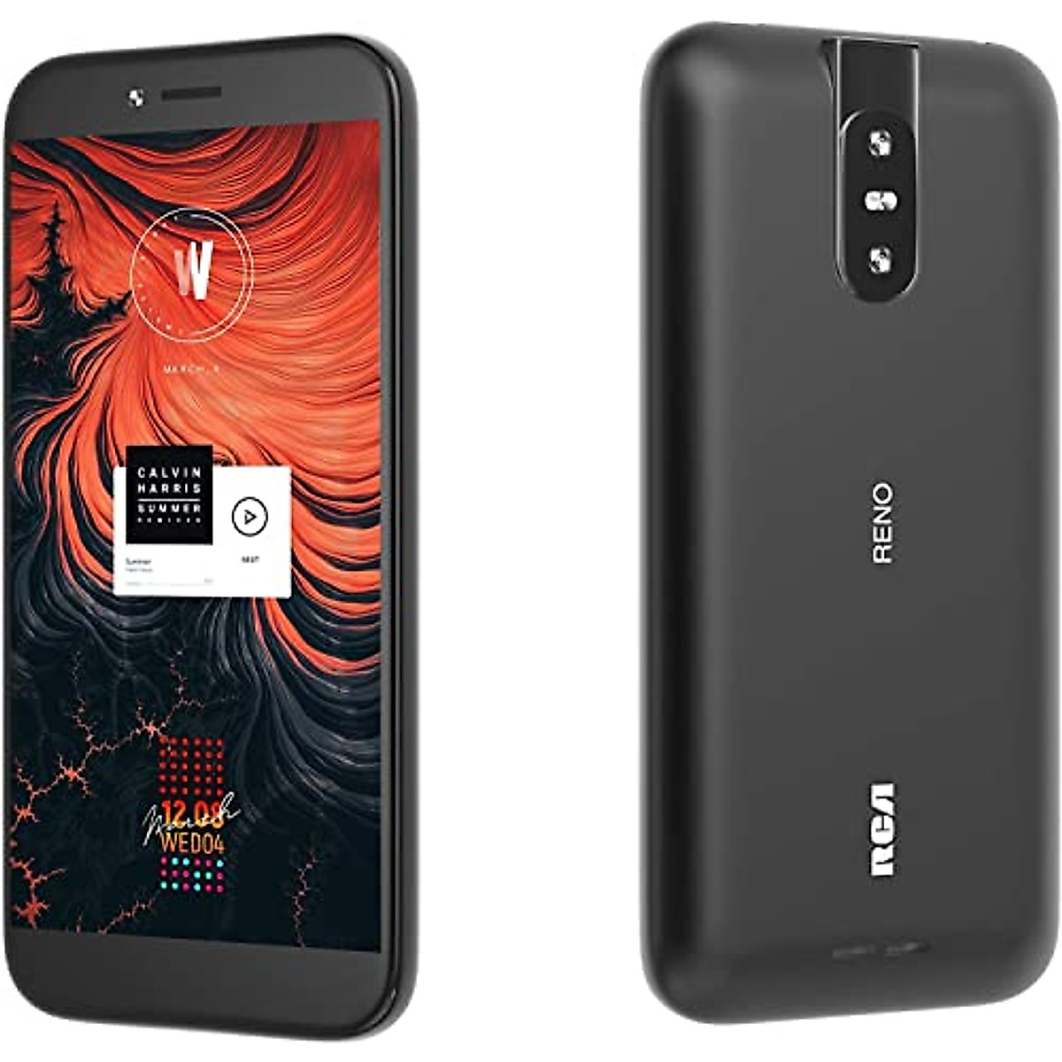 RCA Reno Smartphone, 4G LTE, 16GB, Android 11, Black - GSM Unlocked, 5.0-inch