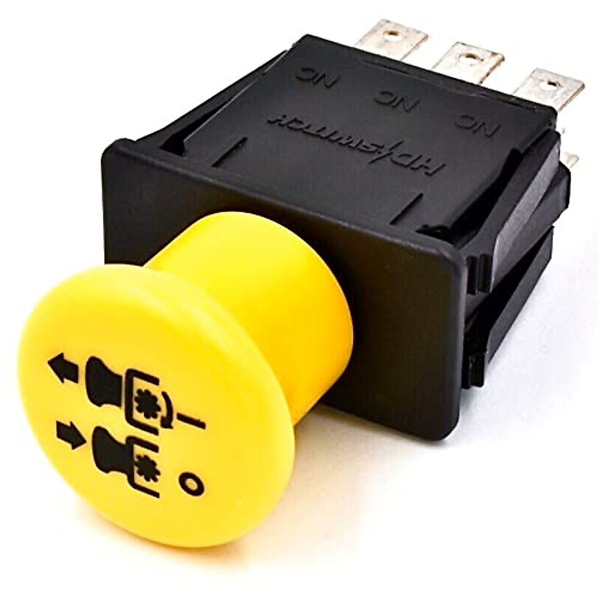 HD Switch Upgraded 10 AMP PTO Switch for Cub Cadet ZT1 & ZTS1 Series 42 46 50 54 54P Lawn Mower & Garden Tractor Cutter Deck Electric Blade Clutch Engage Yellow Knob