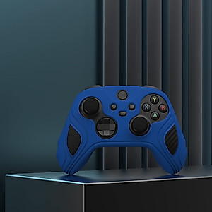 PlayVital Scorpion Edition Anti-Slip Silicone Case Cover for Xbox Series X/S Controller, Soft Rubber Case for Xbox Core Wireless Controller with Thumb Grip Caps - Black