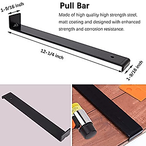 Laminate Flooring Tools Installation Kit, Vinyl Plank Flooring Installation Kit,Vinyl Flooring Tools Kit Included Handle Mallet, Pull Bar,Tapping Block and 40pc Spacers