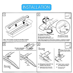 Titopena Roof Rack Cross Bars fit for Ford Bronco Sport 2020-2024 (On Road) Top Rails Carrier Bag Luggage Kayak Canoe Bike Snowboard Skiboard(NOT Fit Badlands &Outer Banks Model)