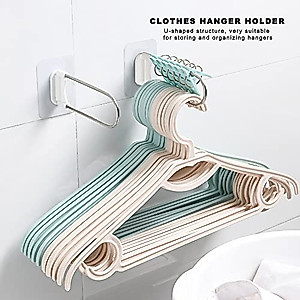Clothes Hanger Holder Household Rack Storage Organizer Stainless Steel White Shelf Case Hanger Rack Poster Stand Case