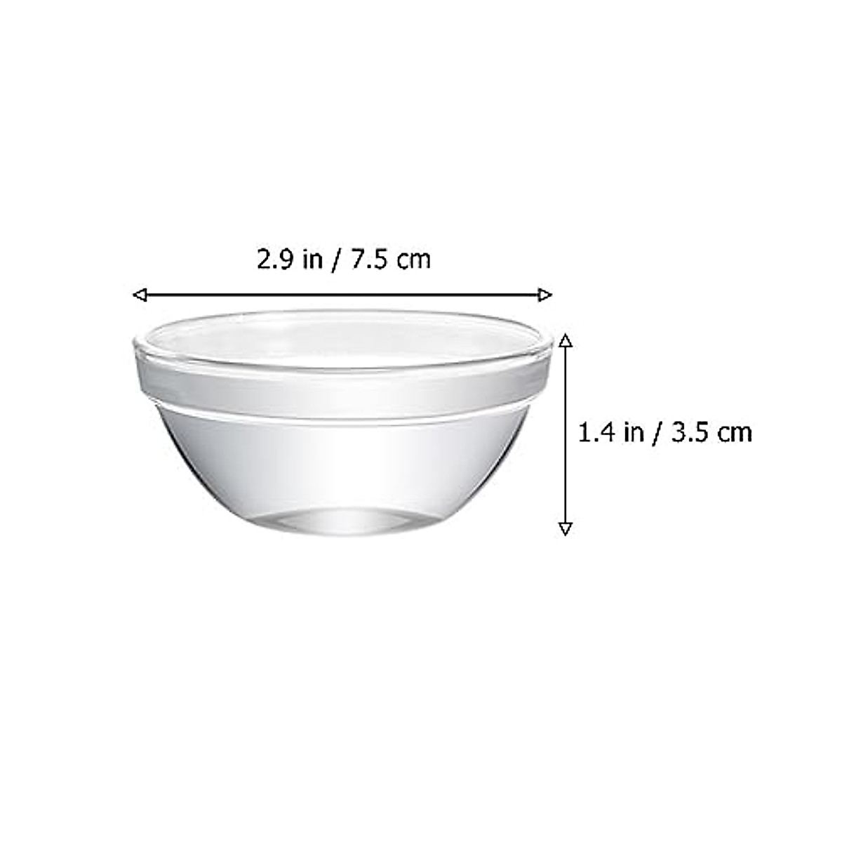 HANABASS 10pcs Bozai Cake Mold small pinch prep bowls ice cream bowls dessert serving bowls custard cups clear bowls serving dishes soy sauce dishes mini prep bowls dipping dish jelly Glass