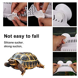 Turtle Basking Climbing Basking Terrace Aquarium Fish Reptile Tortoise Floating Dock Pet Supplies White