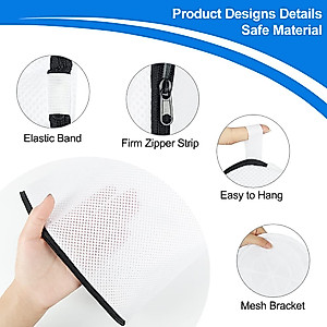 Vivifying Shoe Washing Machine Bag, 2Pack Double Layer Mesh Shoe Laundry Bags with Zipper for Sneakers, Running Shoes, Sock, Bras and Toys (7x14Inches)