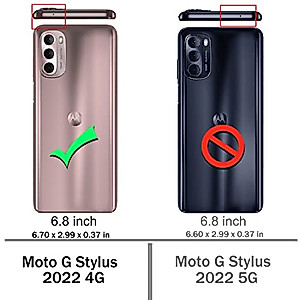 Osophter for Moto G Stylus 2022 Case: Clear Transparent Reinforced Corners TPU Shock-Absorption Flexible Cell Phone Cover for Motorola Moto G Stylus 4G 2022(Clear)