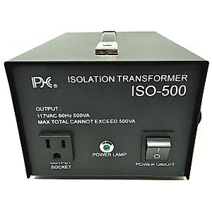 PHc ISO-500 500 Watts AC Isolation Transformer with Pass-Through Grounding