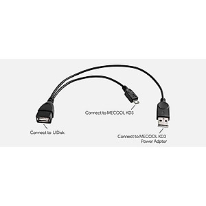 KD3 Google TV OS Android 11.0 Netflix 4K Video YouTube Streaming TV Stick AV1 Supported 2GB RAM 8GB ROM Google Assistant Free OTG Cable